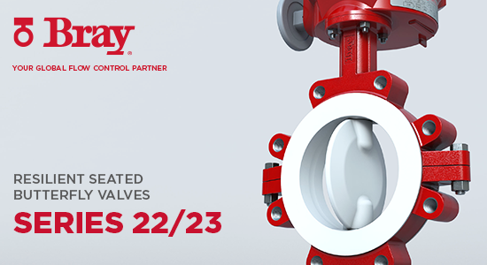 Válvula mariposa: Serie 22/23 con asiento resiliente | Bray
