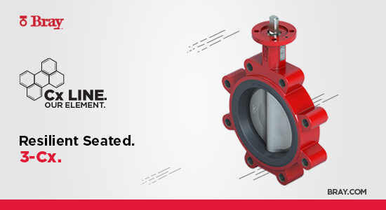 Válvula Mariposa: 3-Cx con Asiento Resiliente | Bray