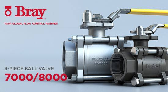 Válvula esférica: Flow-Tek de 3 piezas 7000/8000 | Bray