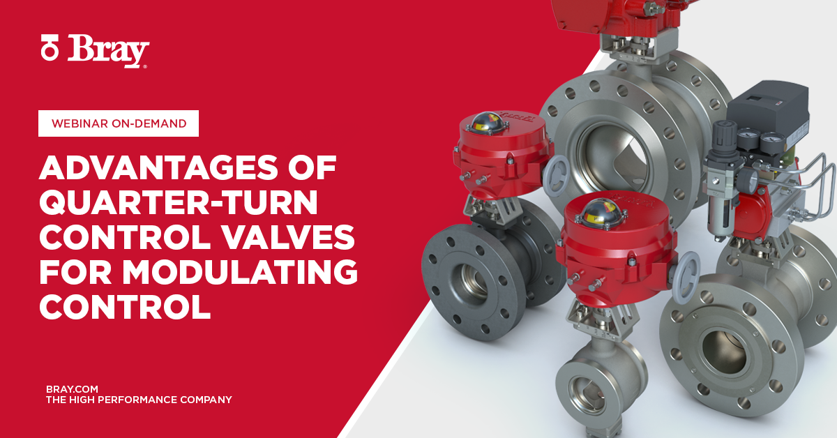 Advantages of Quarter-Turn Control Valve for Modulating Control | Bray
