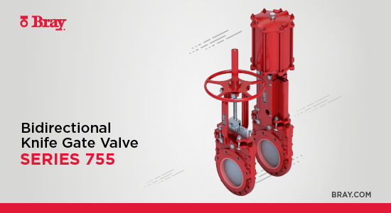 Knife Gate Valve: Series 755 Bidirectional Slurry Valve | Bray