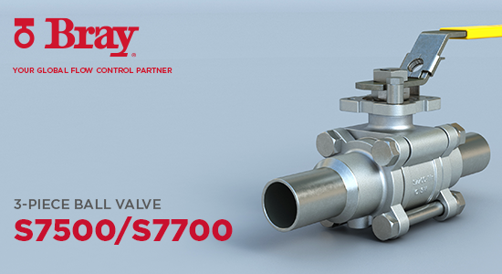 Válvula esférica: Flow-Tek de 3 piezas S7500/S7700 | Bray