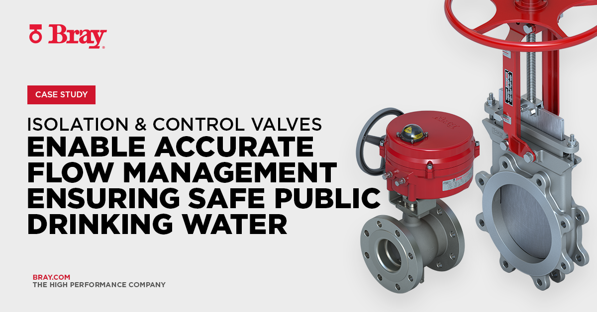 Solución de válvula de control/aislamiento para compañía de agua potable